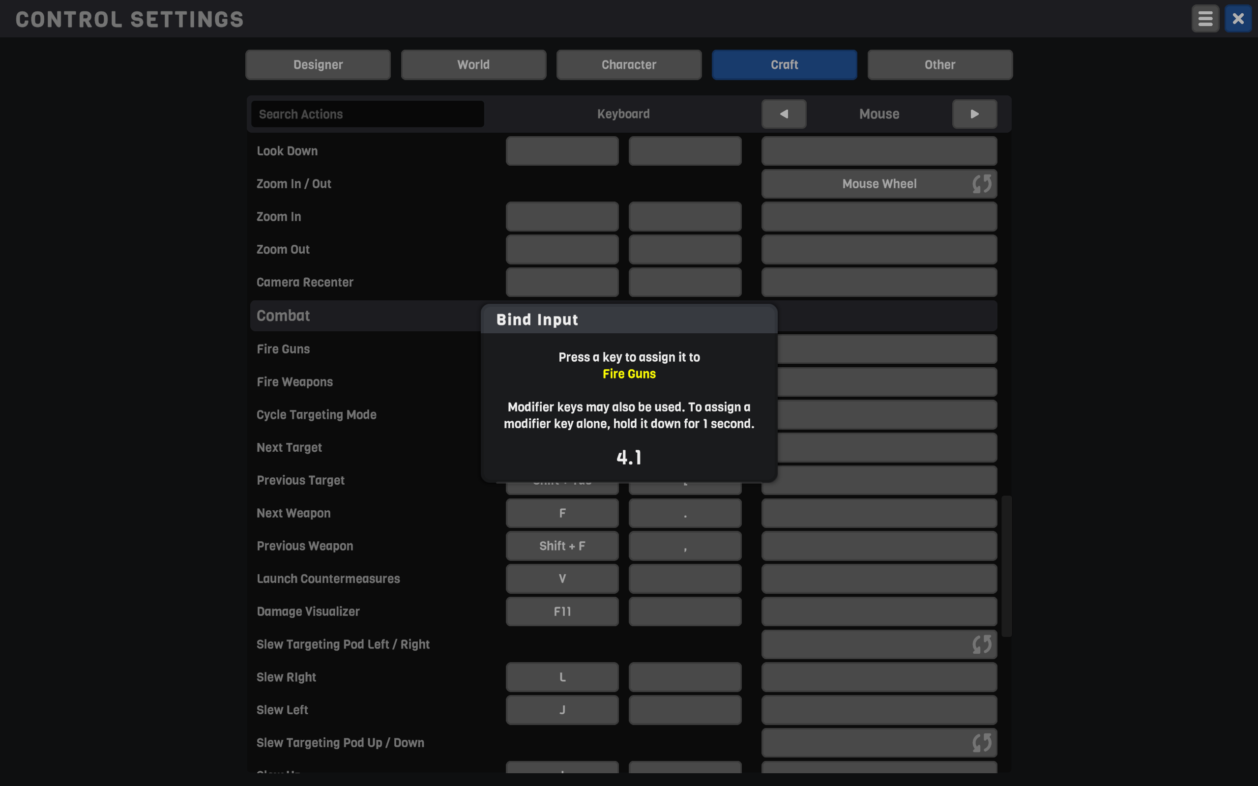 SimplePlanes Key mapping bug