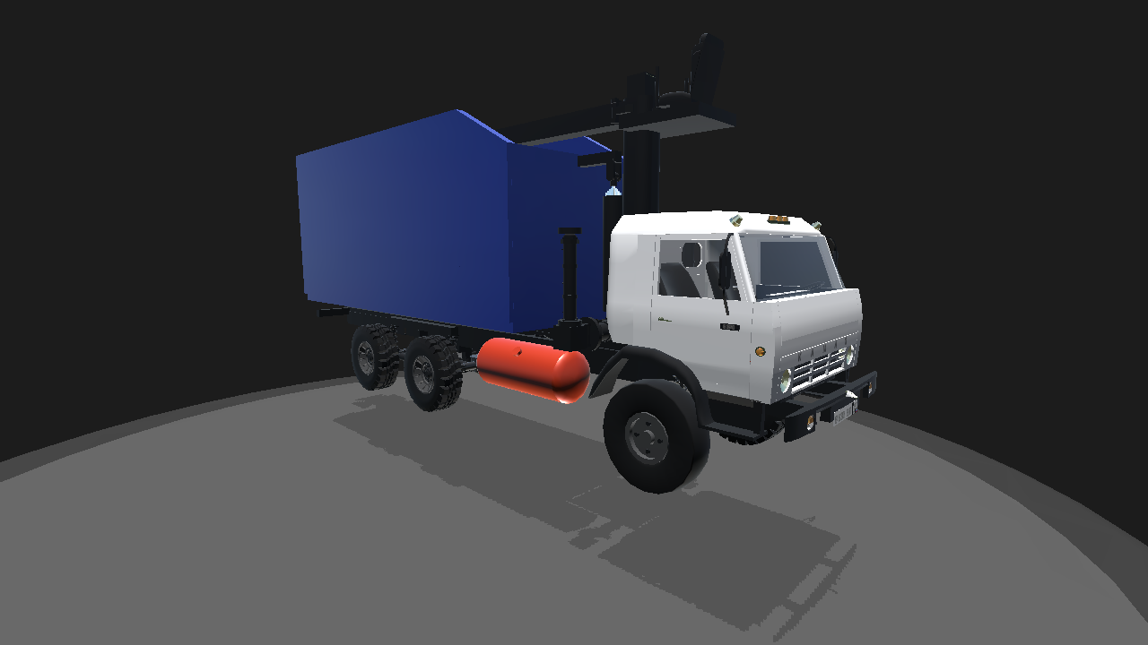 SimplePlanes | KamAz manipulator and a grab