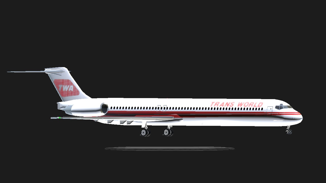 SimplePlanes | Douglas MD-83 TWA