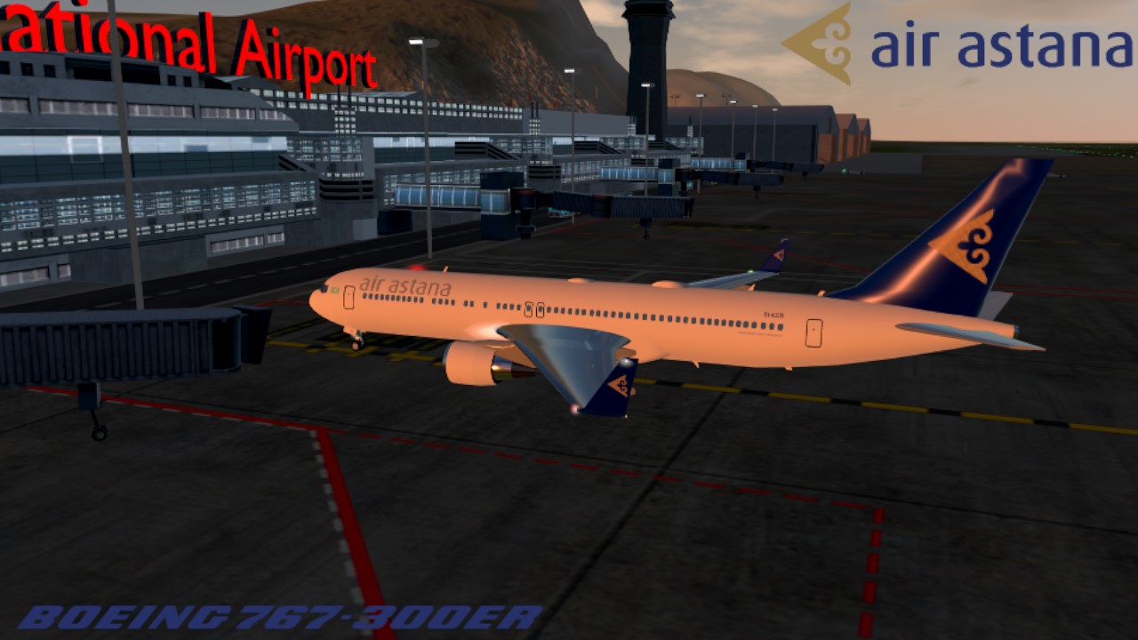 SimplePlanes | Air Astana Boeing 767-3KY(ER) (PW4062 Standart Livery)