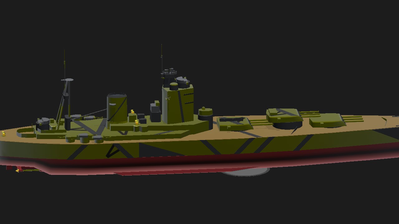 SimplePlanes | hms Rodney (custom camouflage)