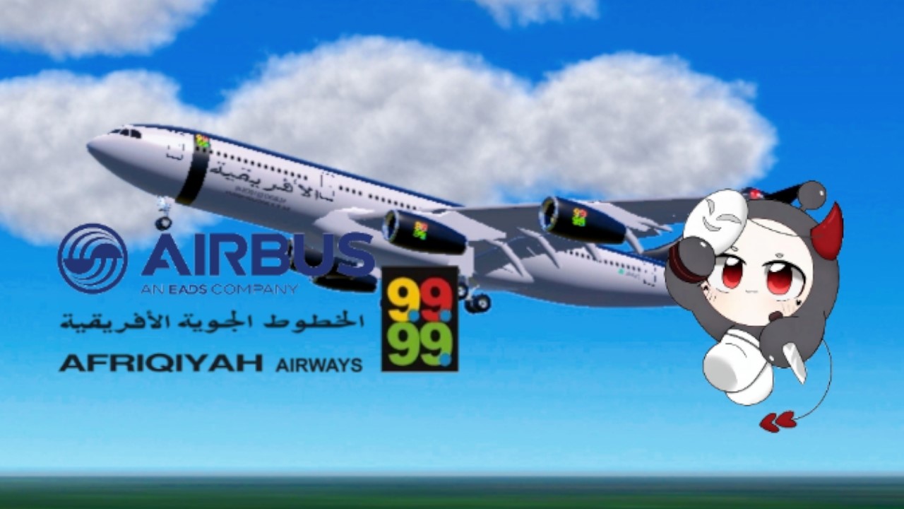SimplePlanes | Airbus 340-200 AFRIQIYAH 5A-ONE