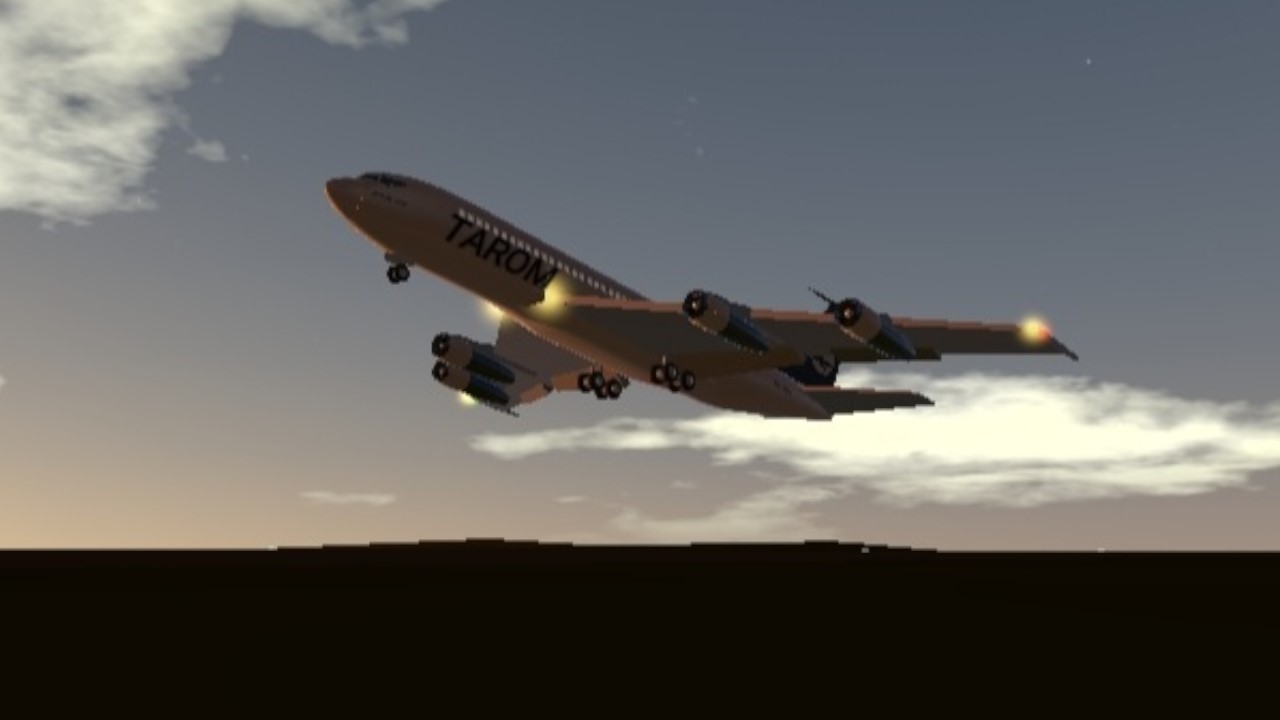 SimplePlanes | Boeing 707-3K1C Heavy TAROM Livery