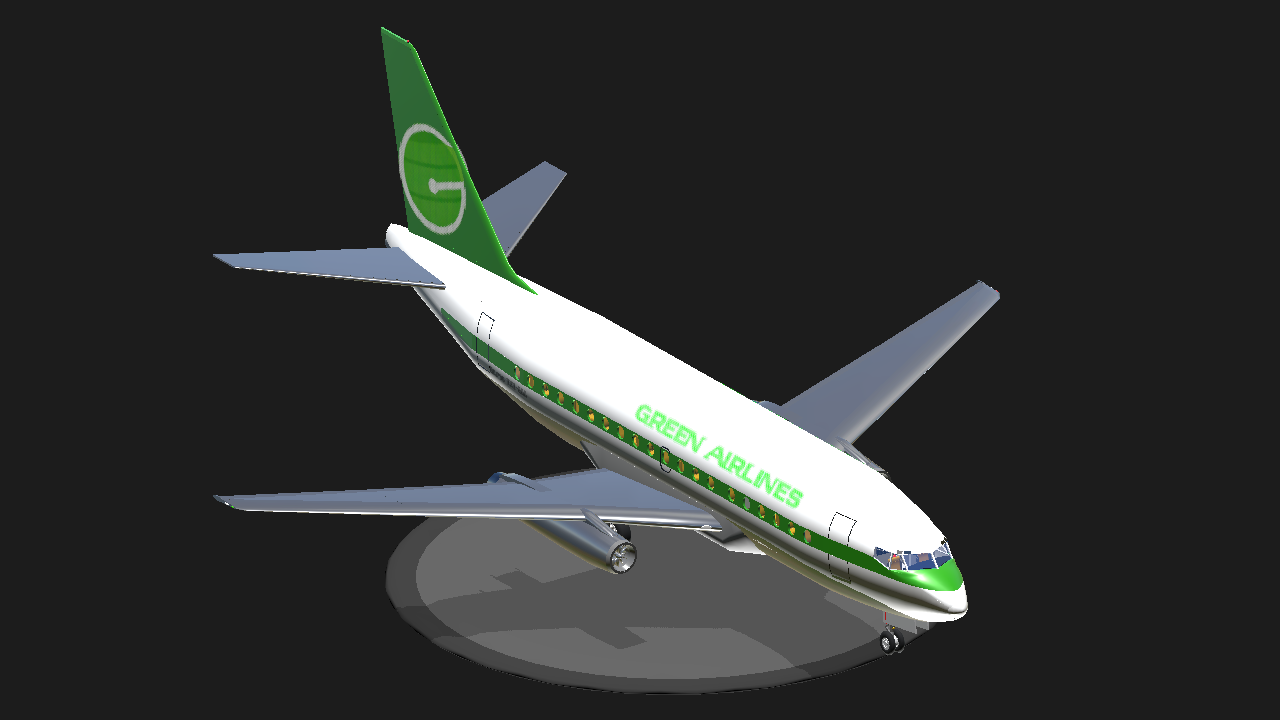 SimplePlanes | Boeing 737-200 Green Airlines