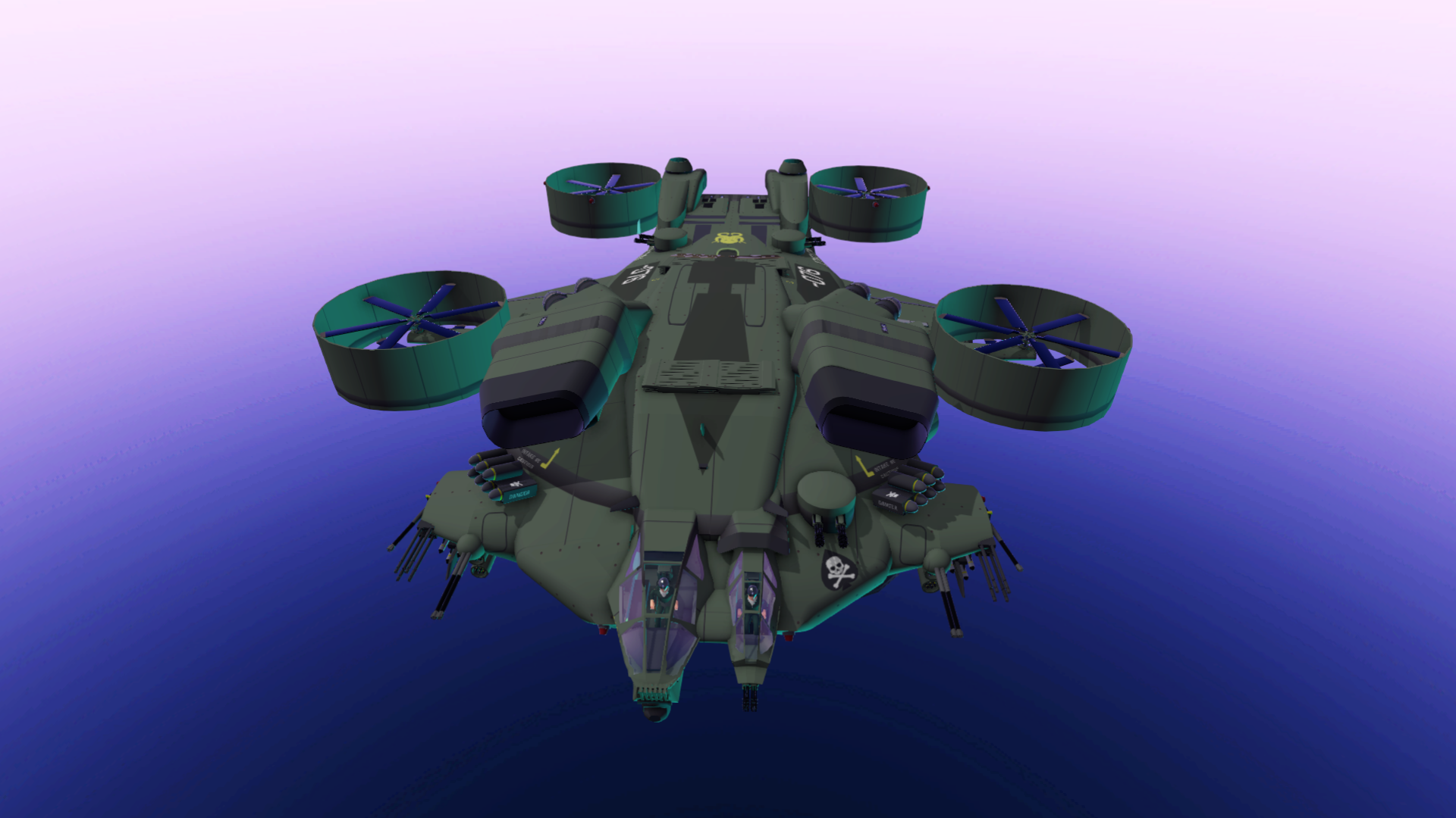 SimplePlanes | DRAGON GUNSHIP test phase 2